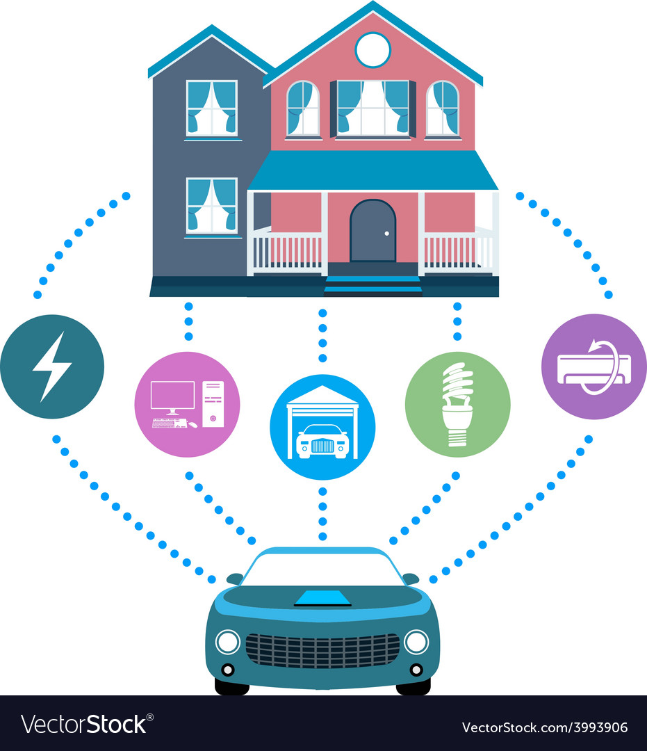 Smart home Royalty Free Vector Image - VectorStock