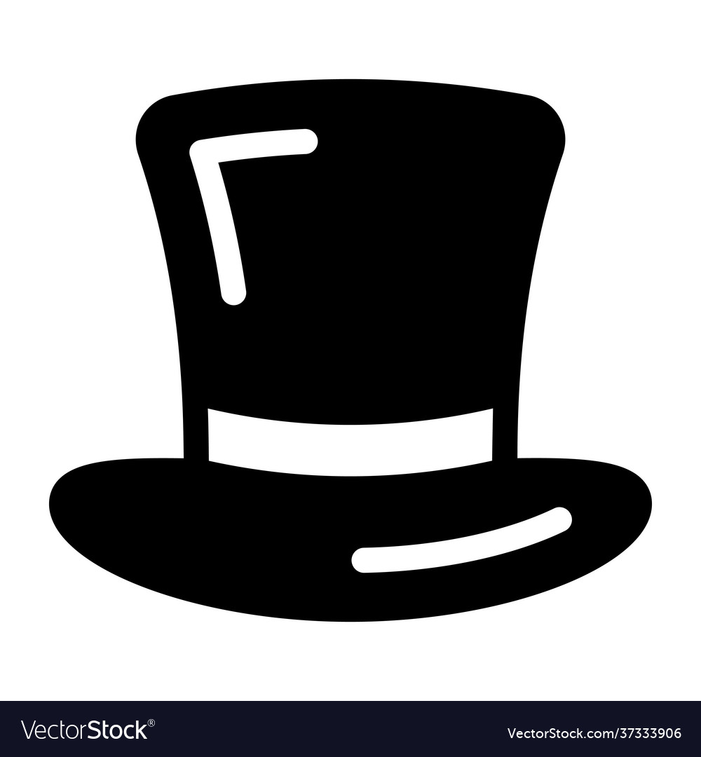 Top hat Royalty Free Vector Image - VectorStock