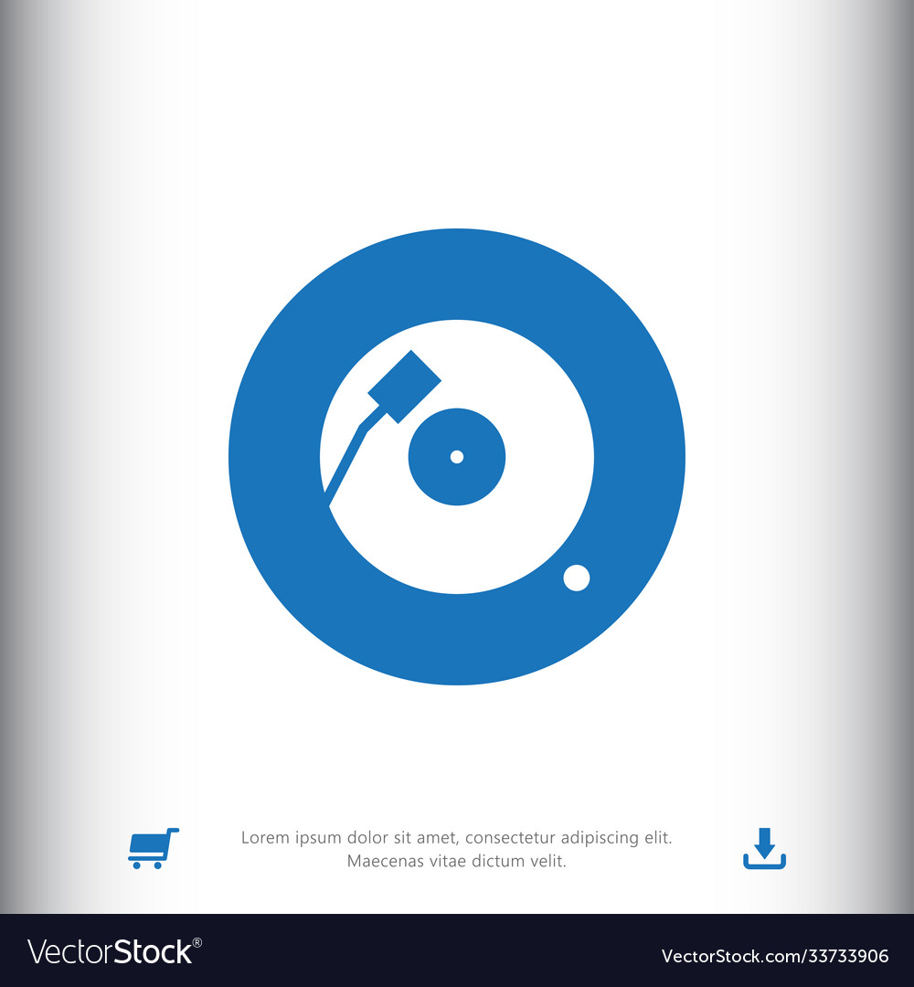 Vinyl icon Royalty Free Vector Image - VectorStock