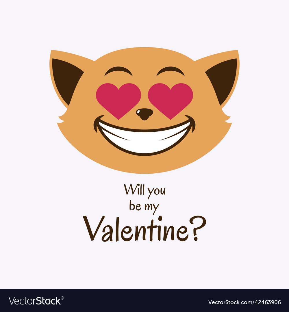 Will you be my valentine greeting card Royalty Free Vector