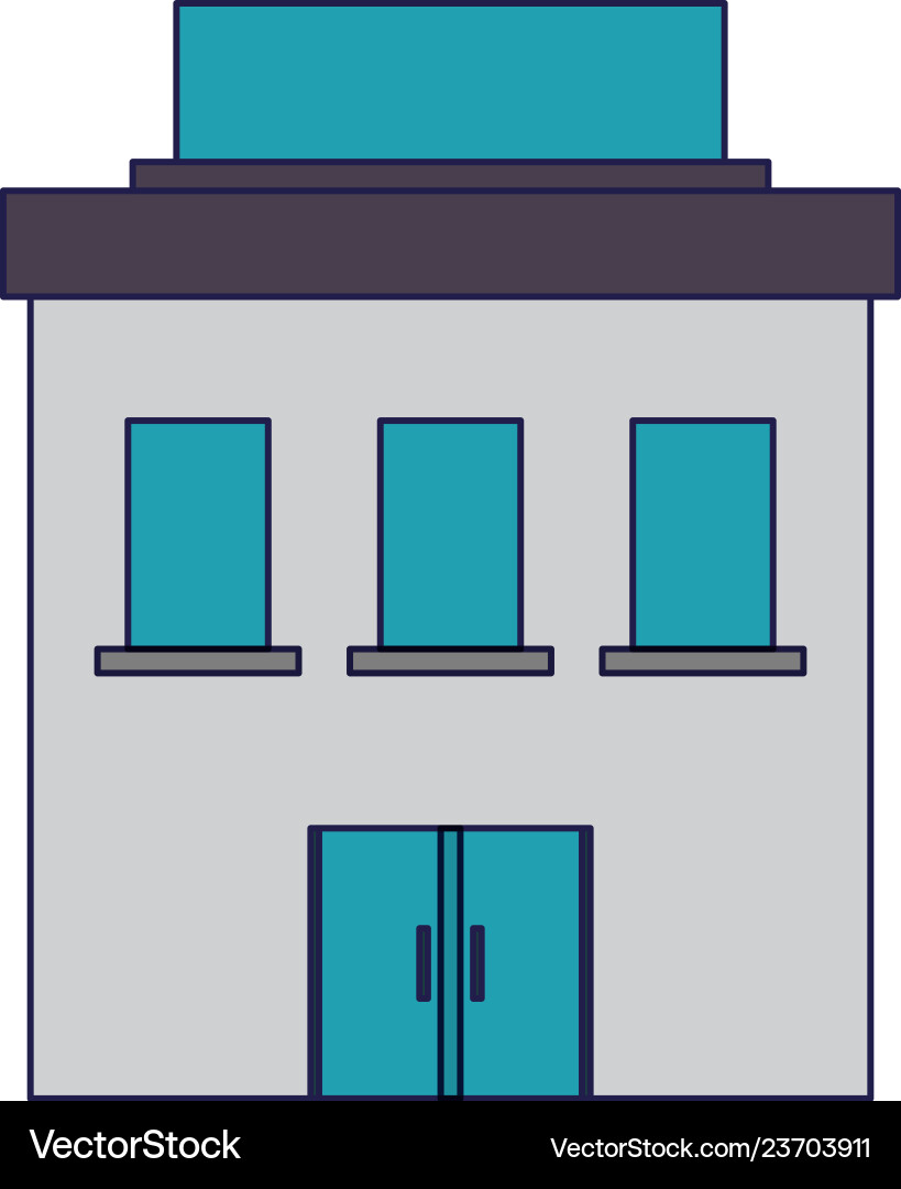 Business building real estate Royalty Free Vector Image