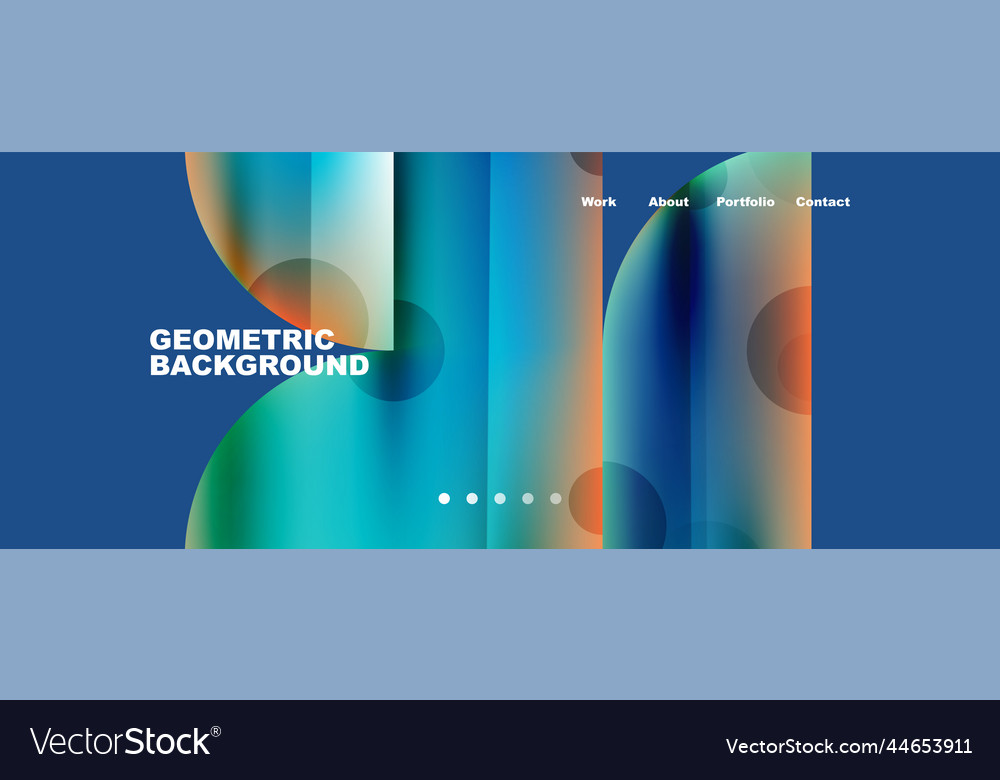 Circle round elements and lines geometric Vector Image