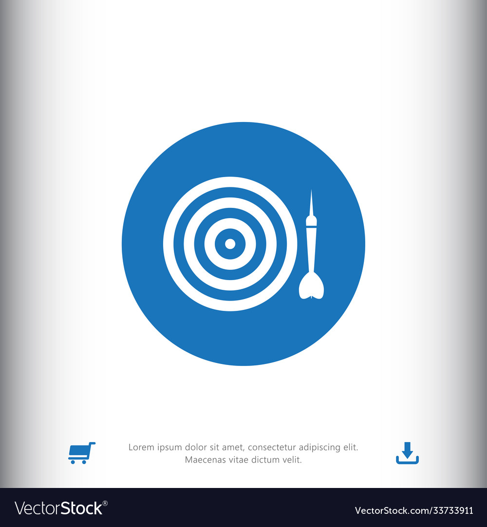 Dart icon Royalty Free Vector Image - VectorStock