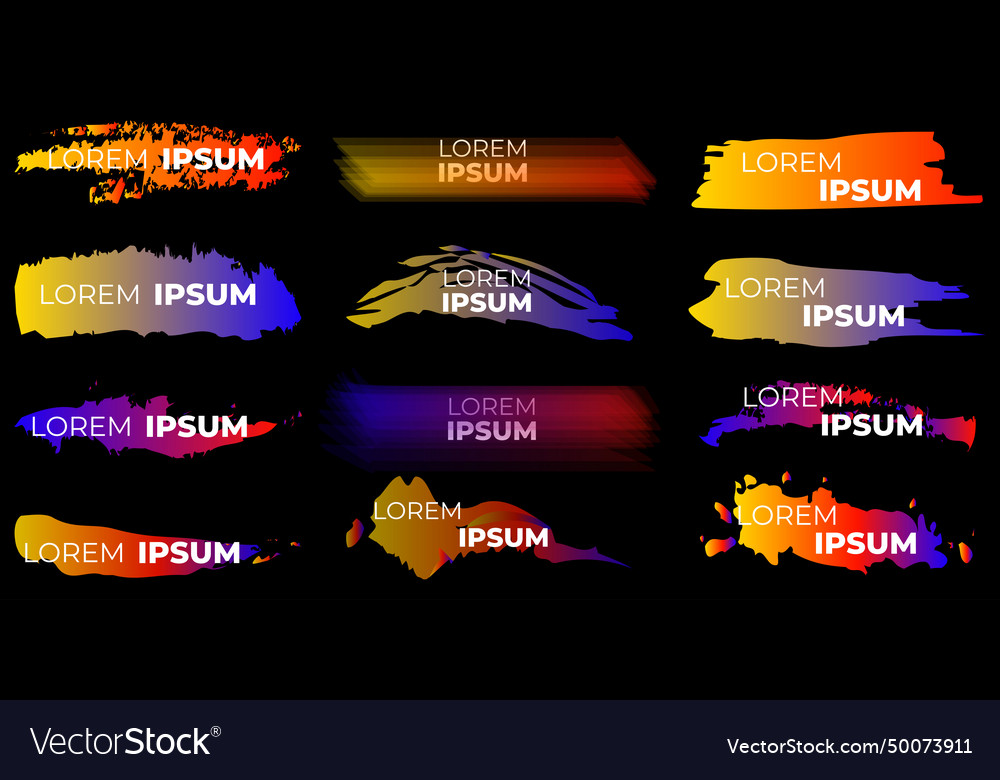 Elements for note-taking highlighting Royalty Free Vector