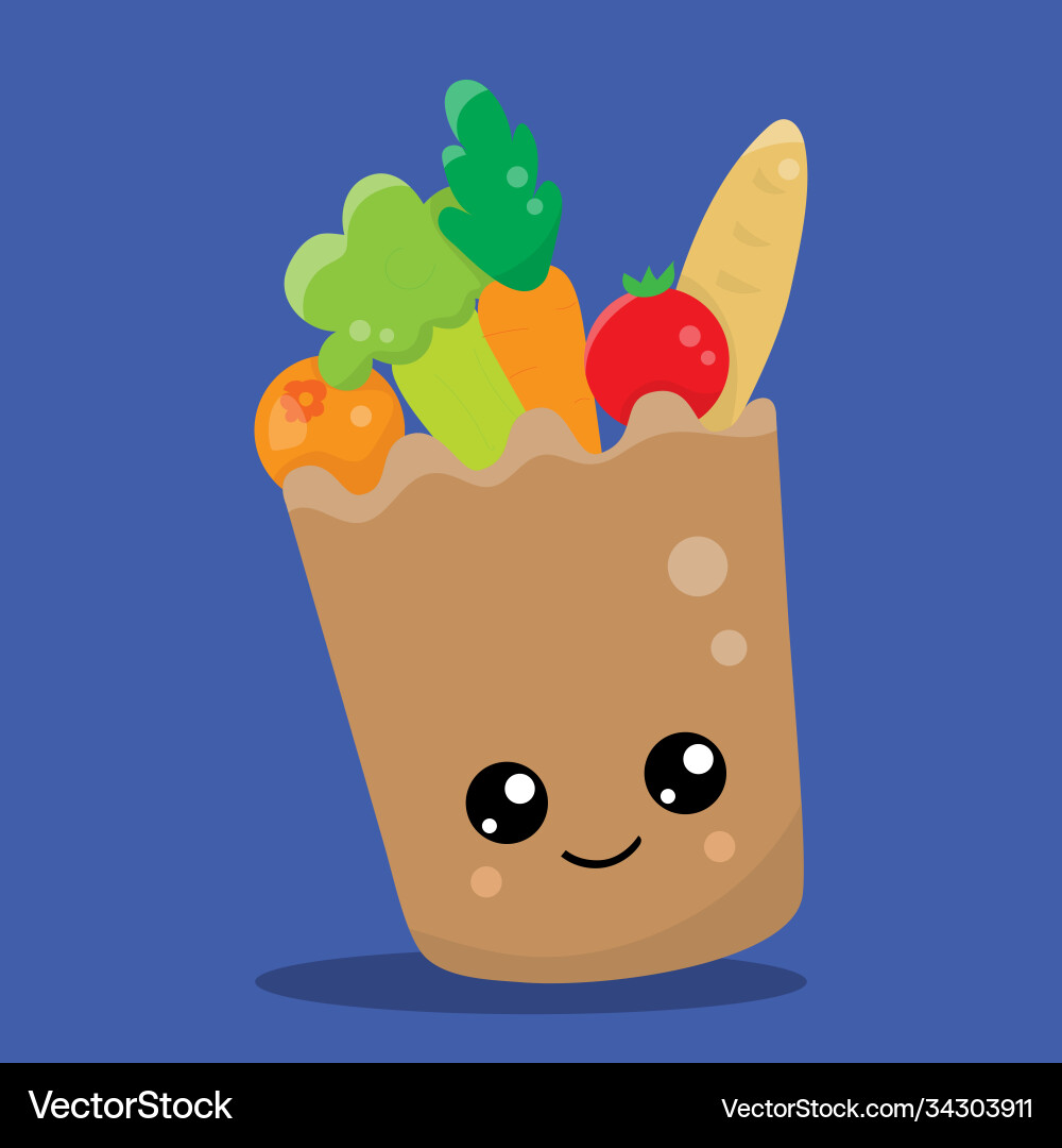 Household chores smiley vegetables 17 Royalty Free Vector