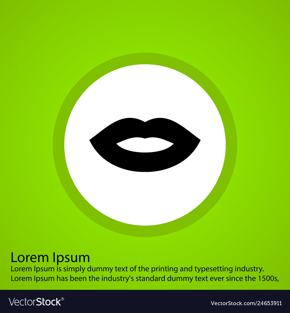 Lips icon Royalty Free Vector Image - VectorStock