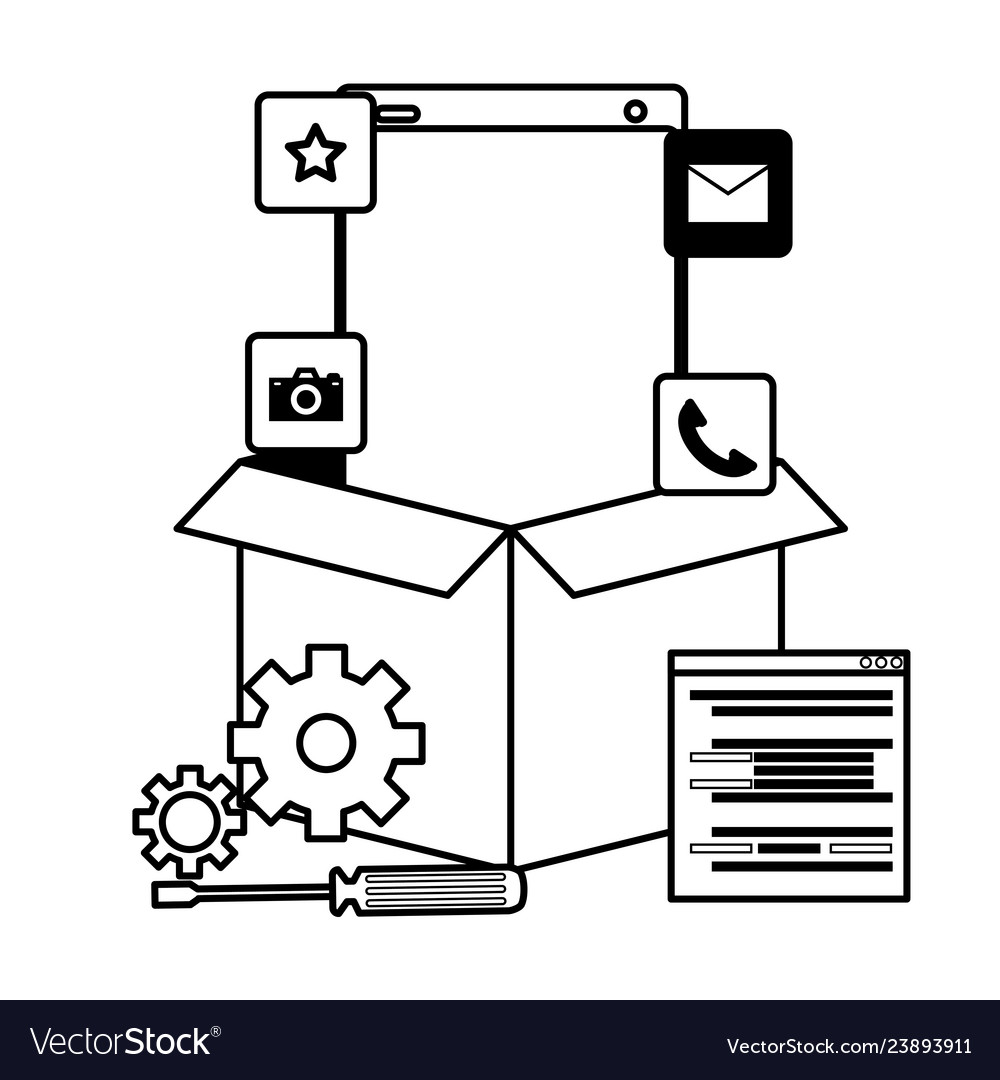 Mobile app development Royalty Free Vector Image