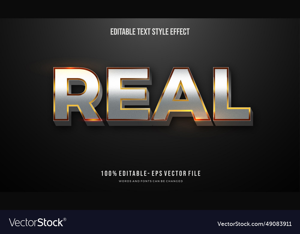 Modern editable text style effect gradient color Vector Image