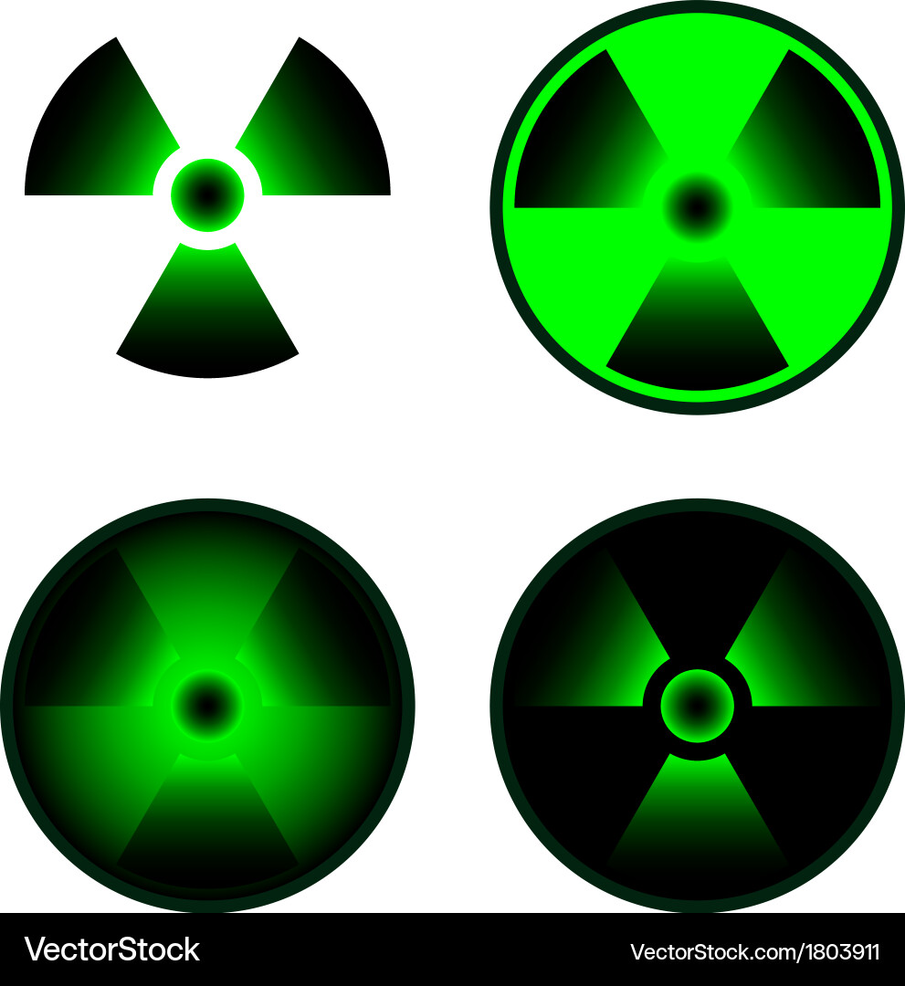 Signs of radiation Royalty Free Vector Image - VectorStock