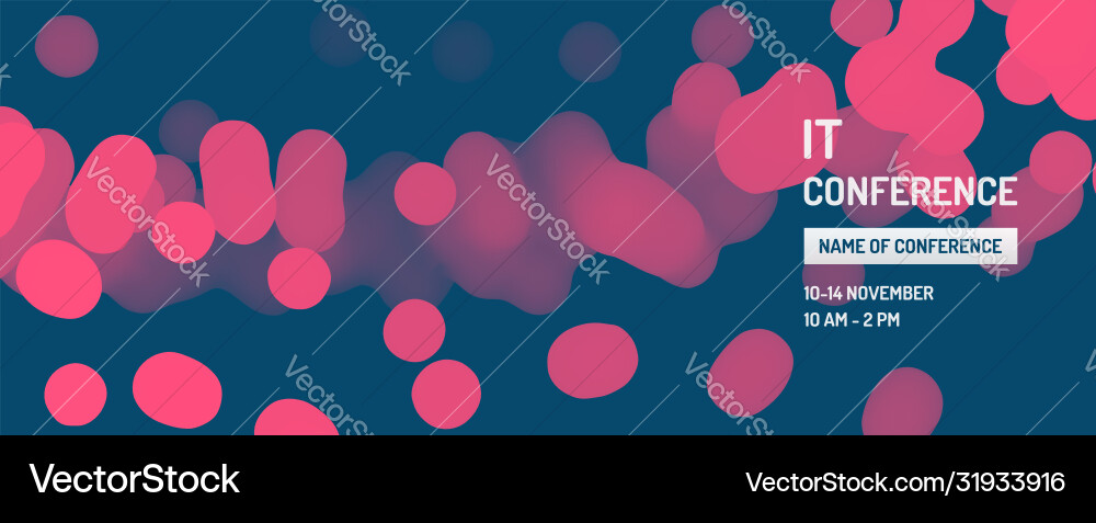 Business event invitation template can be used Vector Image