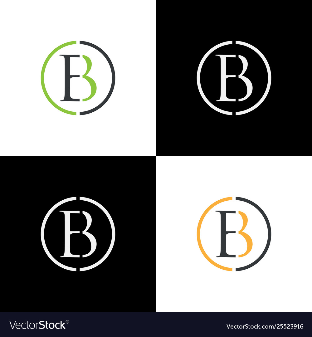 Initial letter logo design Royalty Free Vector Image