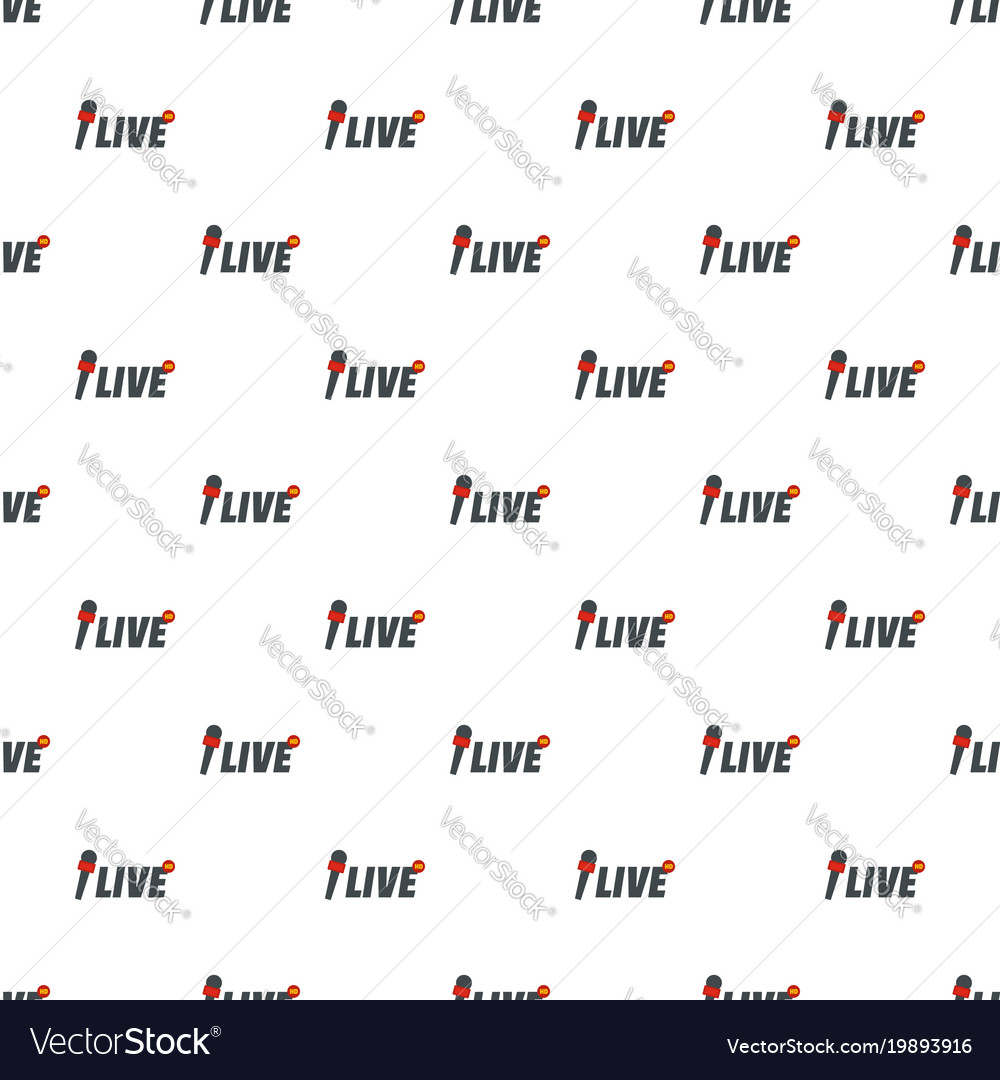 Live pattern seamless Royalty Free Vector Image