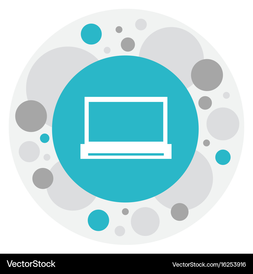 Office symbol on display Royalty Free Vector Image