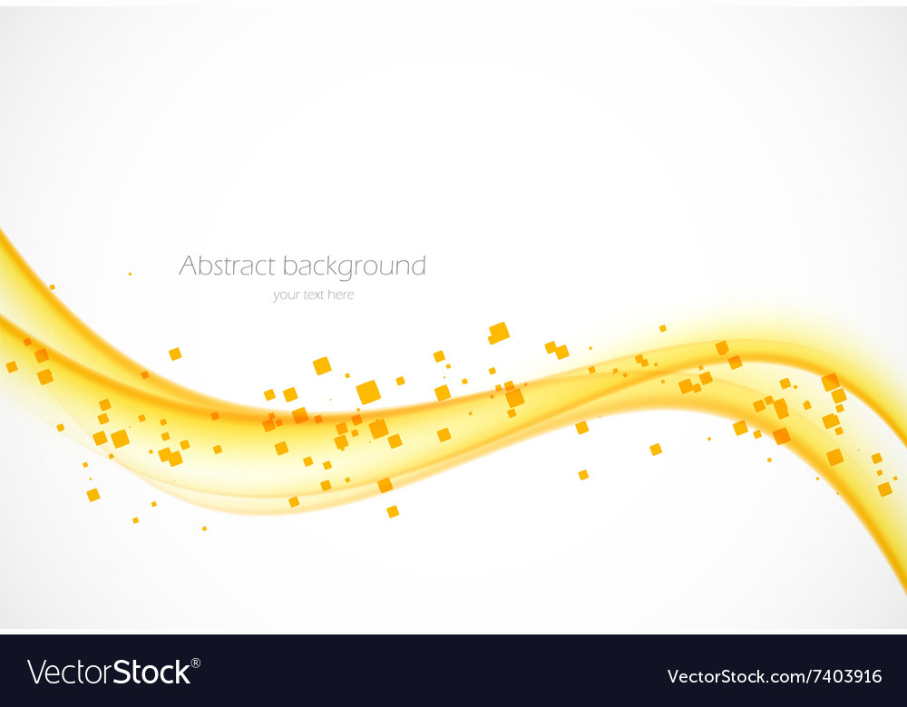 Orange wave background Royalty Free Vector Image