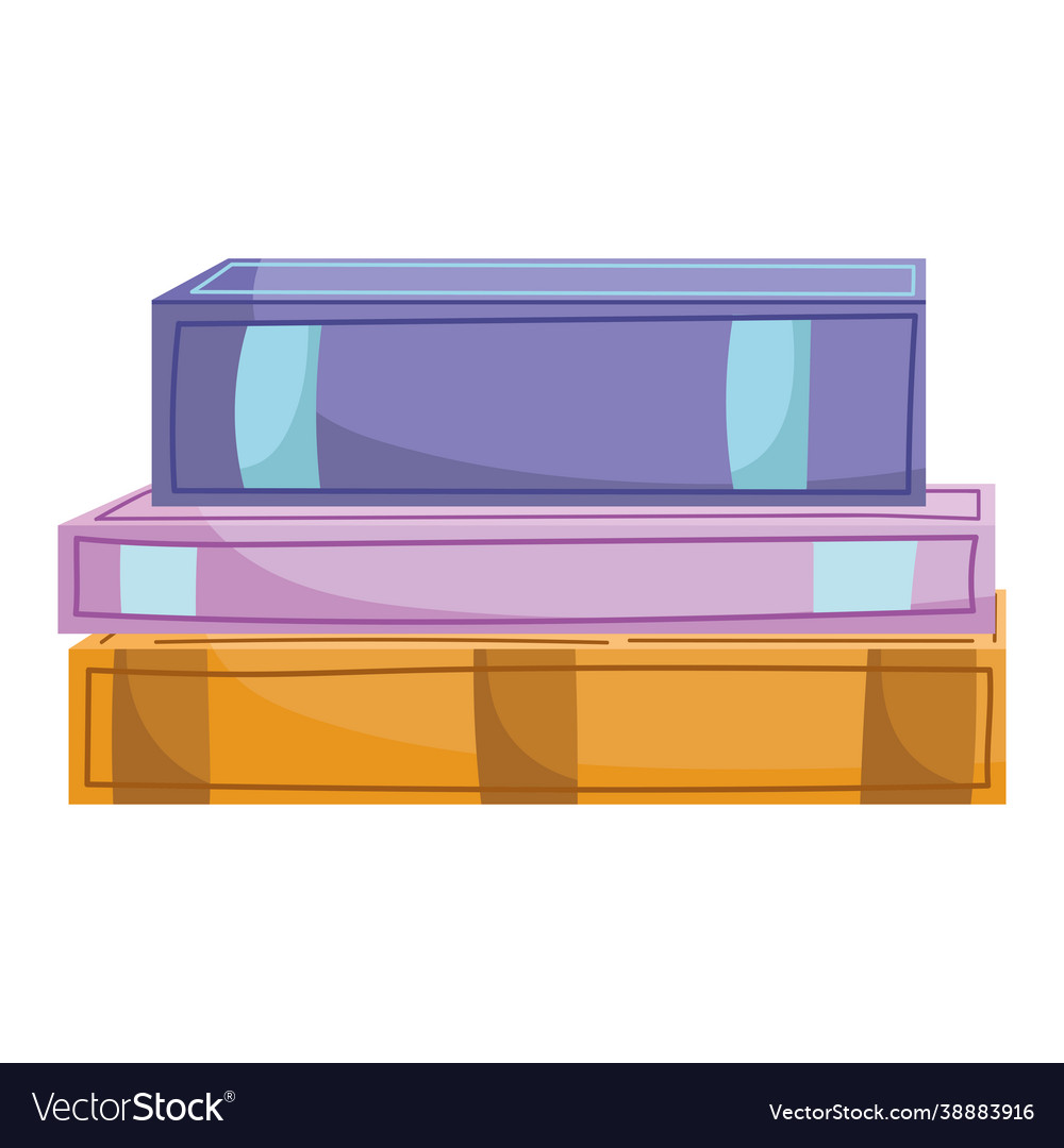Stack books Royalty Free Vector Image - VectorStock