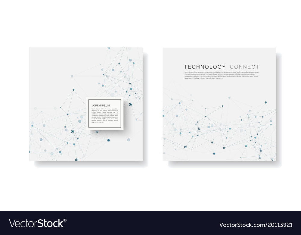 Abstract connect background with connected lines Vector Image