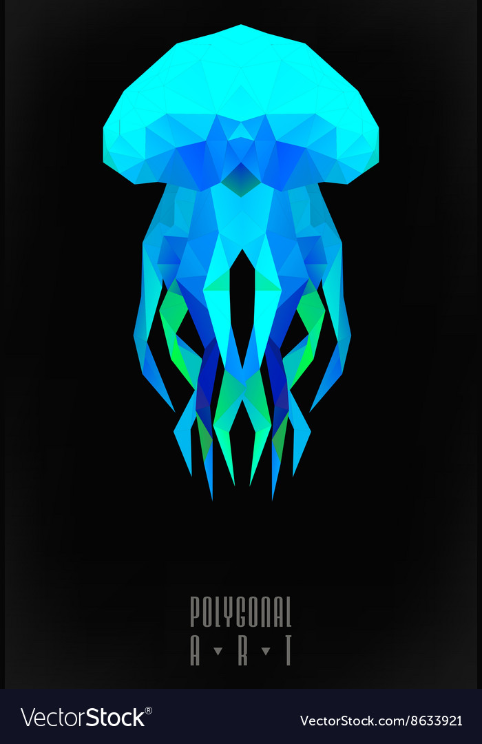 Abstract polygonal geometric Royalty Free Vector Image