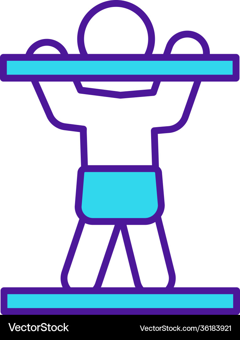 Baby stand up rgb color icon Royalty Free Vector Image