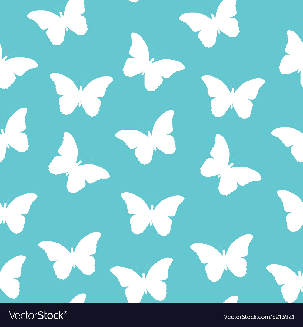 Butterfly seamless simple pattern background Vector Image