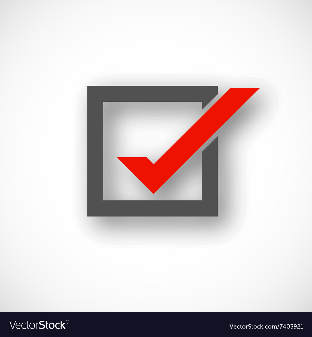 Check mark symbol Royalty Free Vector Image - VectorStock