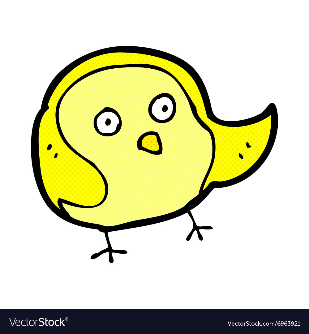 Comic cartoon bird Royalty Free Vector Image - VectorStock