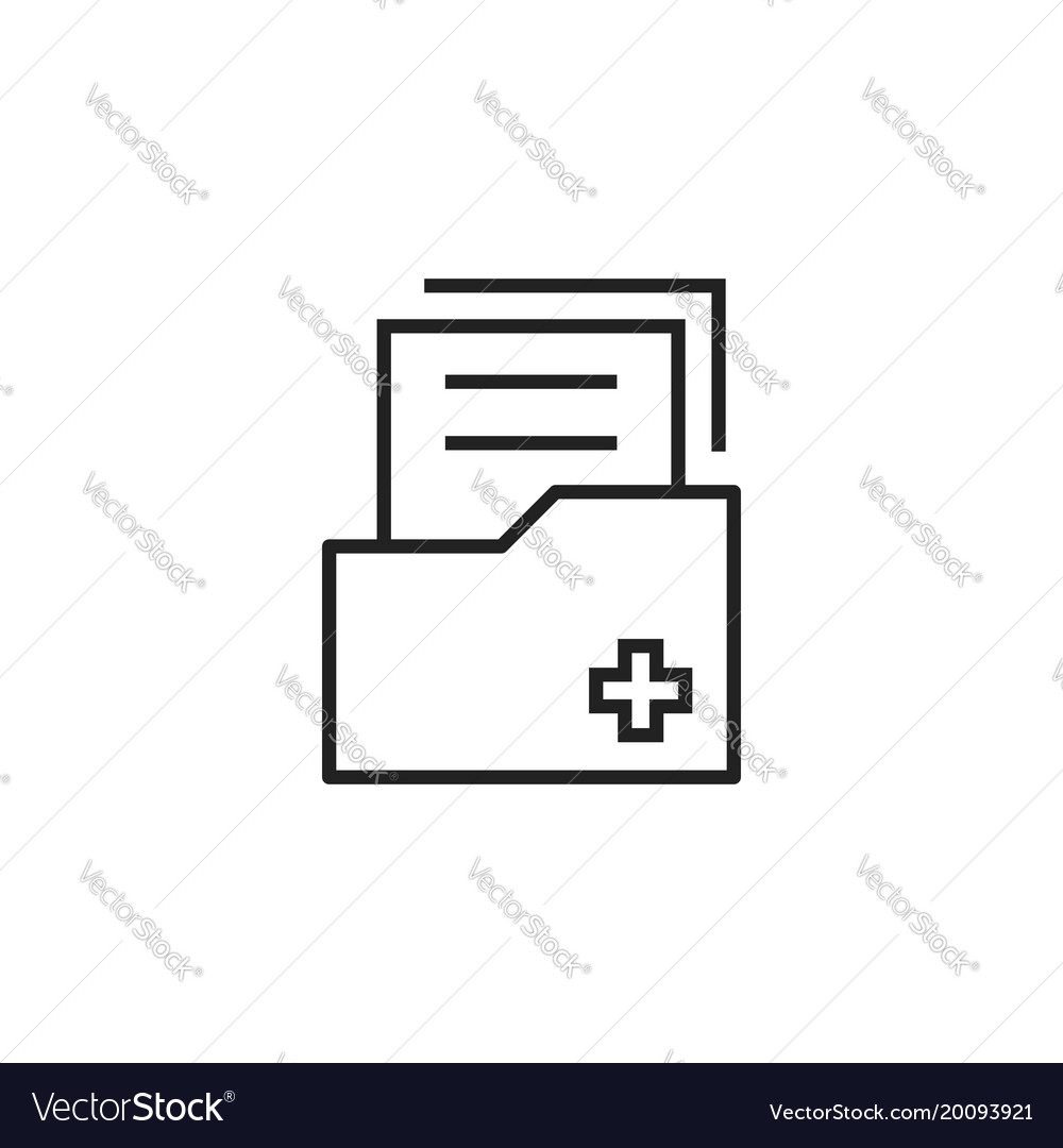 Document flat icon archive data file symbol logo Vector Image