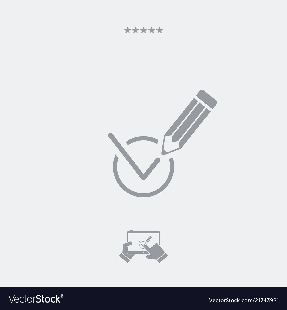 Election voting mark icon Royalty Free Vector Image