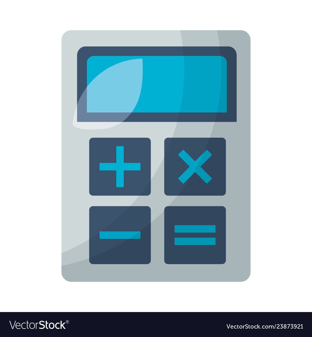 Financial calculator math Royalty Free Vector Image