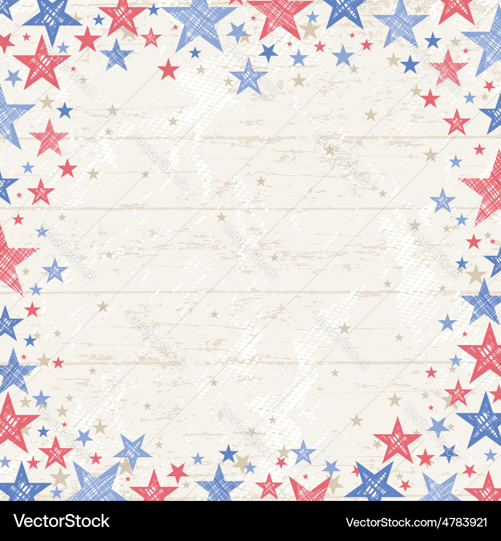 Frame of grunge usa background Royalty Free Vector Image