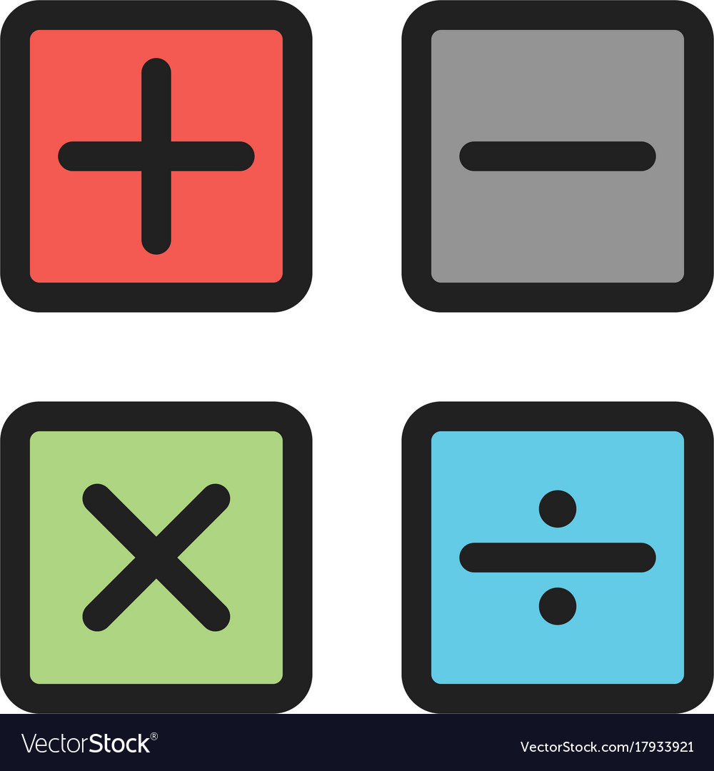 Math symbols ii Royalty Free Vector Image - VectorStock