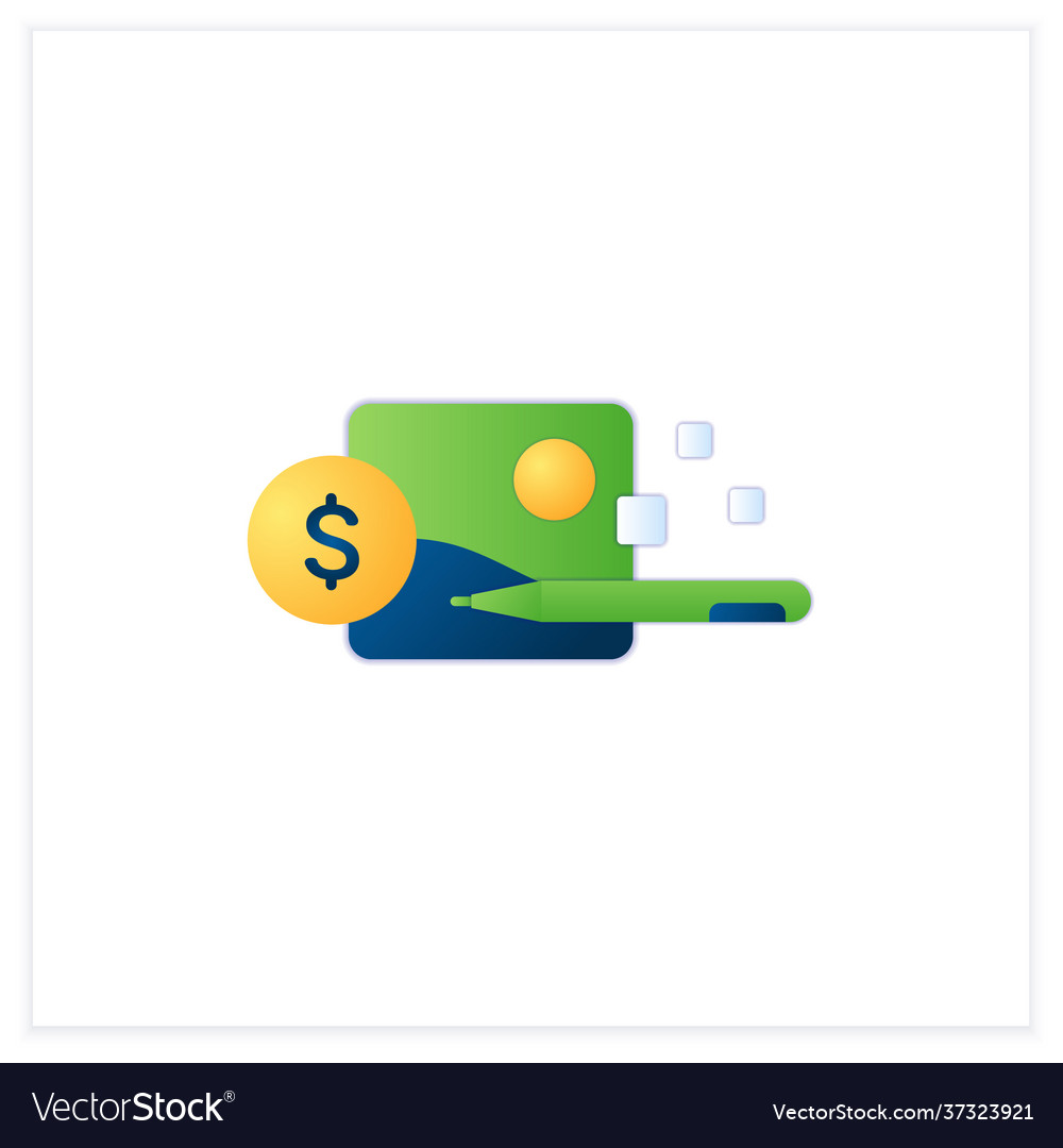 Popular work flat icon Royalty Free Vector Image