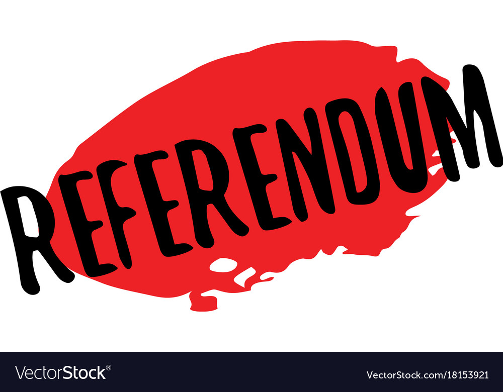 Referendum rubber stamp Royalty Free Vector Image