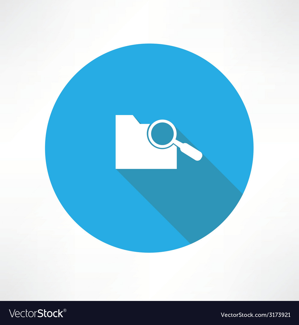 Search folder icon Royalty Free Vector Image - VectorStock
