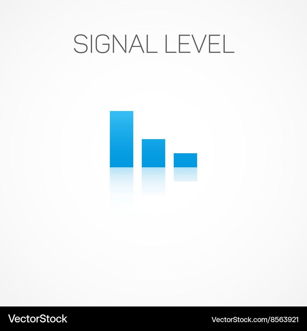 Signal level Royalty Free Vector Image - VectorStock