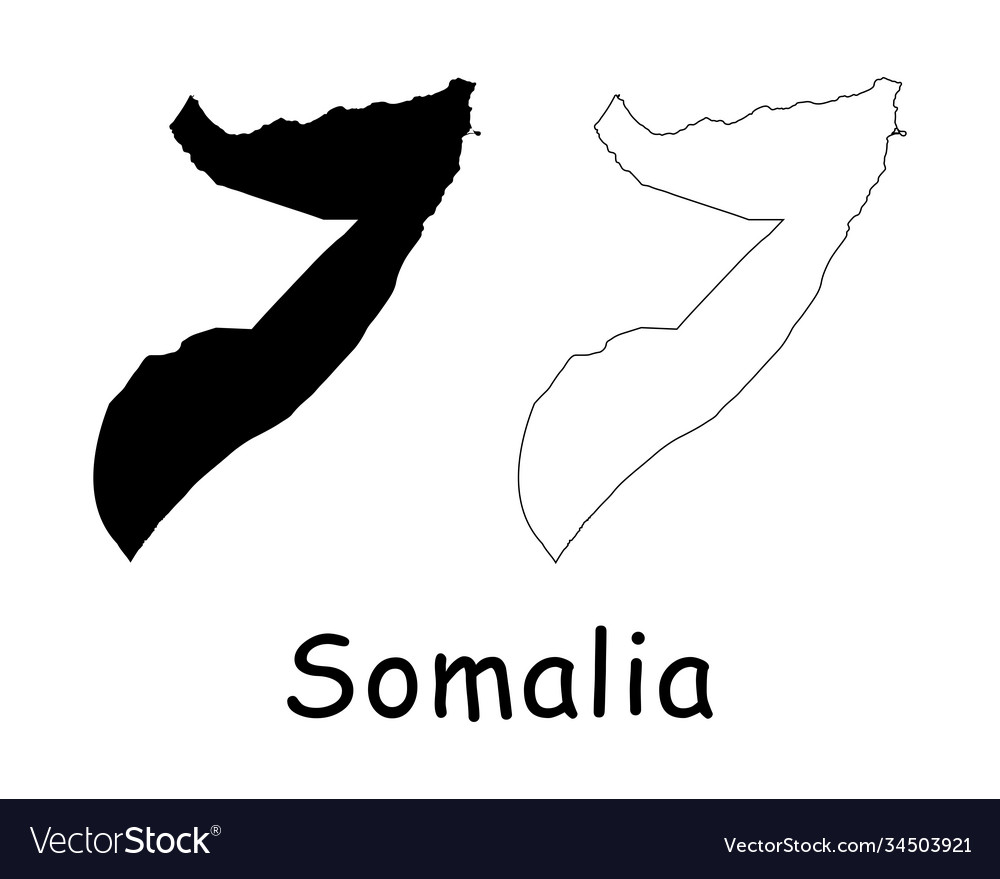 Somalia map Royalty Free Vector Image - VectorStock