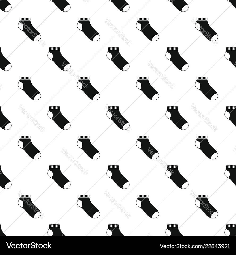Sport sock pattern seamless Royalty Free Vector Image