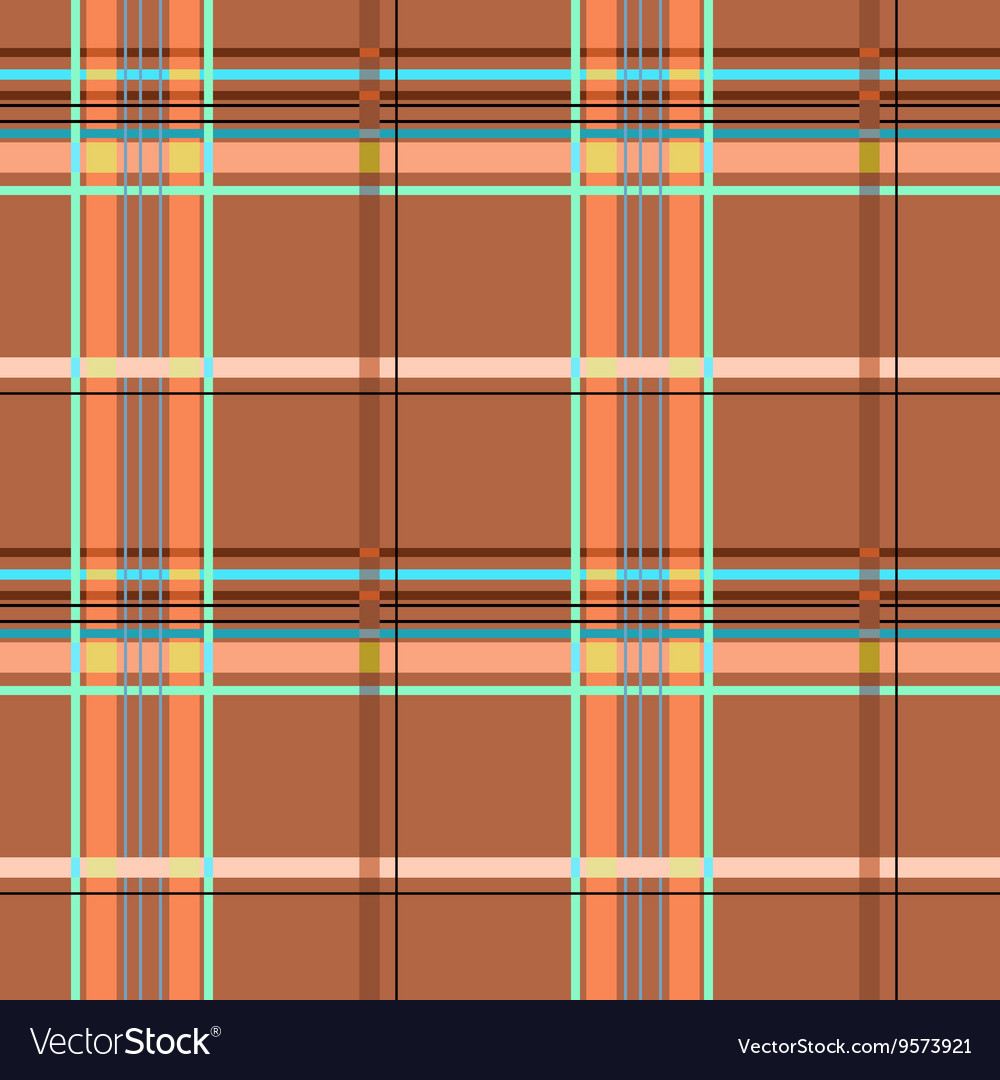 Tartan brown seamless pattern Royalty Free Vector Image