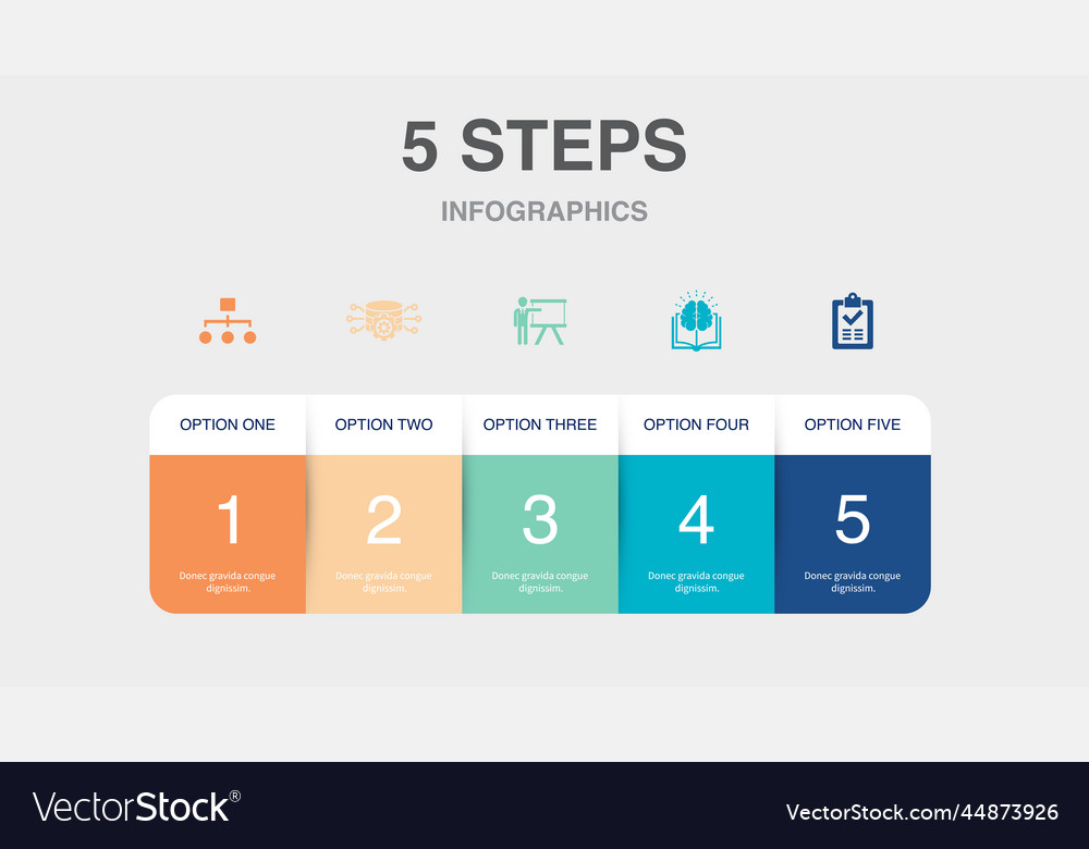 Classification data processing training Royalty Free Vector