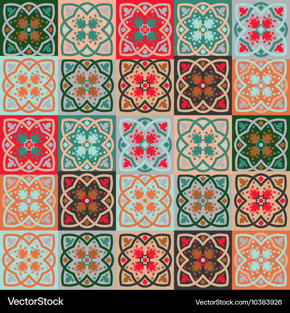 Gorgeous seamless mix pattern from colorful floral