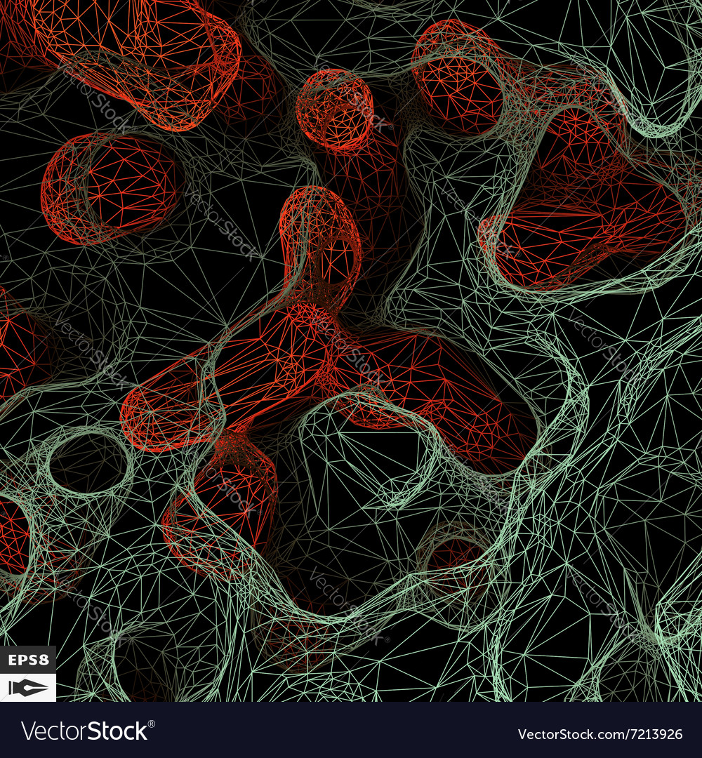 Grid background 3d Royalty Free Vector Image - VectorStock