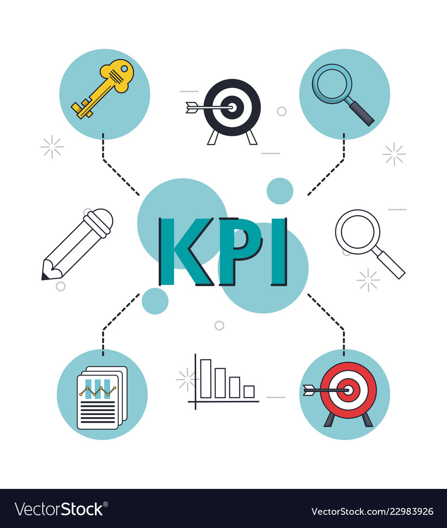 Key performance indicator Royalty Free Vector Image