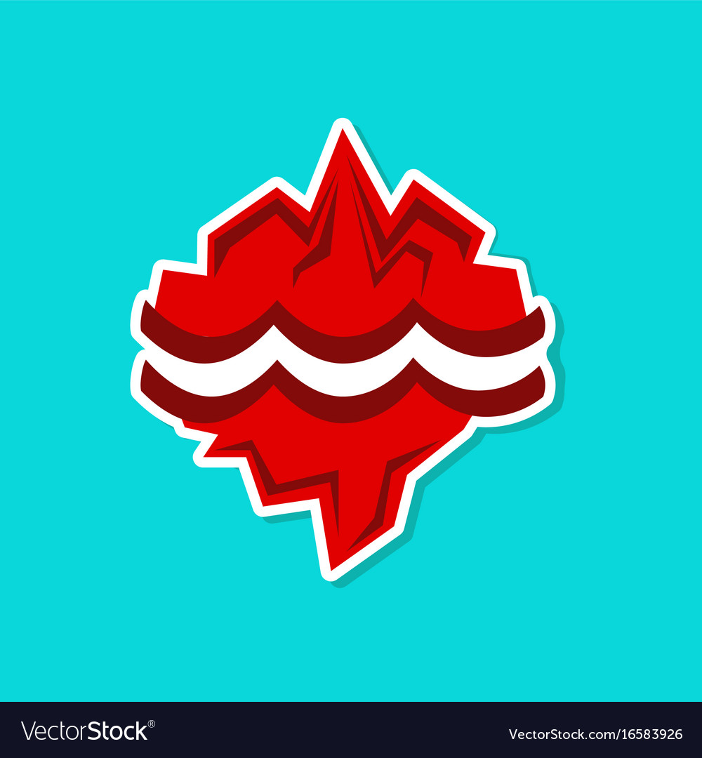 Paper Sticker On Stylish Background Nature Vector Image