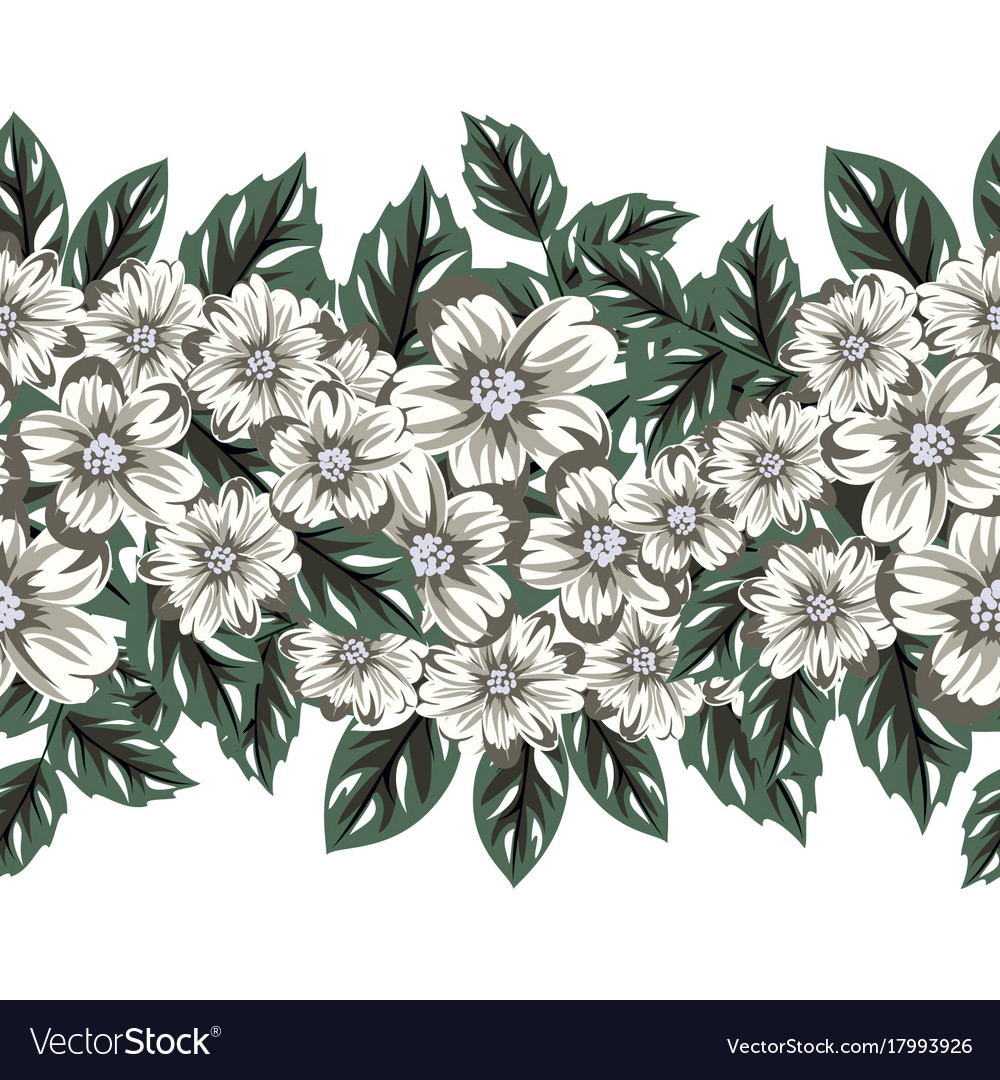 Seamless flower pattern Royalty Free Vector Image