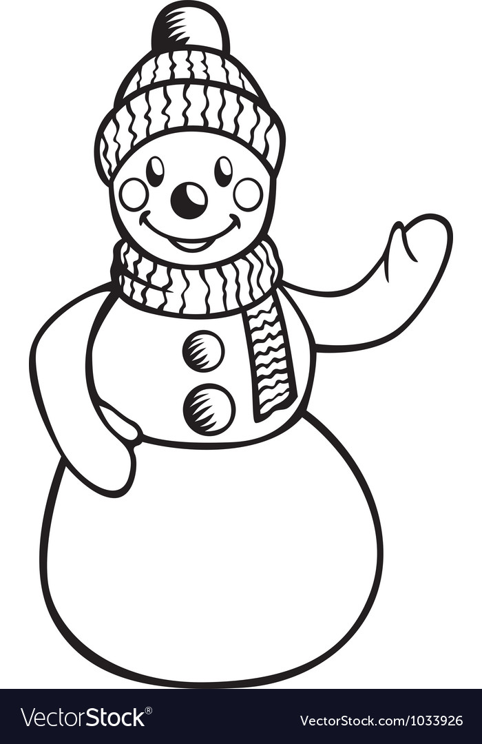 Snowman Royalty Free Vector Image - VectorStock