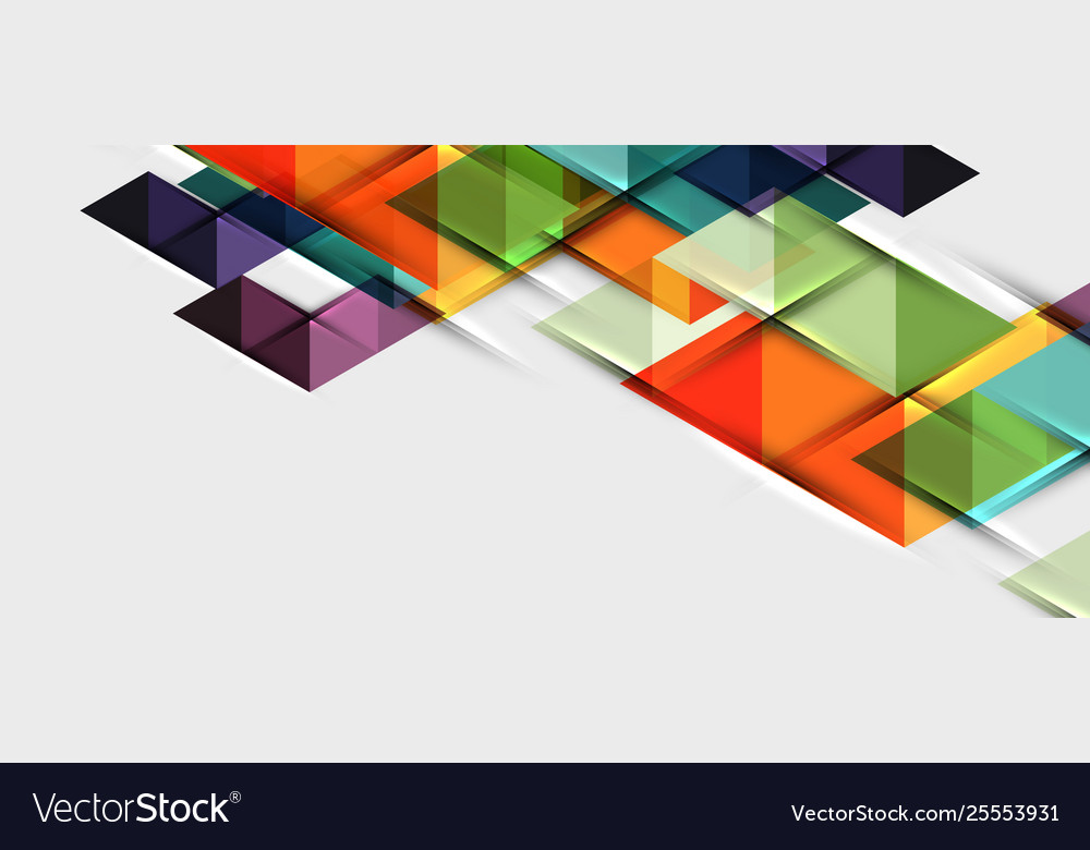 Abstract geometric background modern overlapping Vector Image