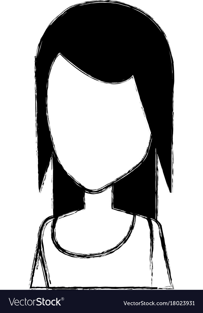 Beautiful woman avatar character Royalty Free Vector Image