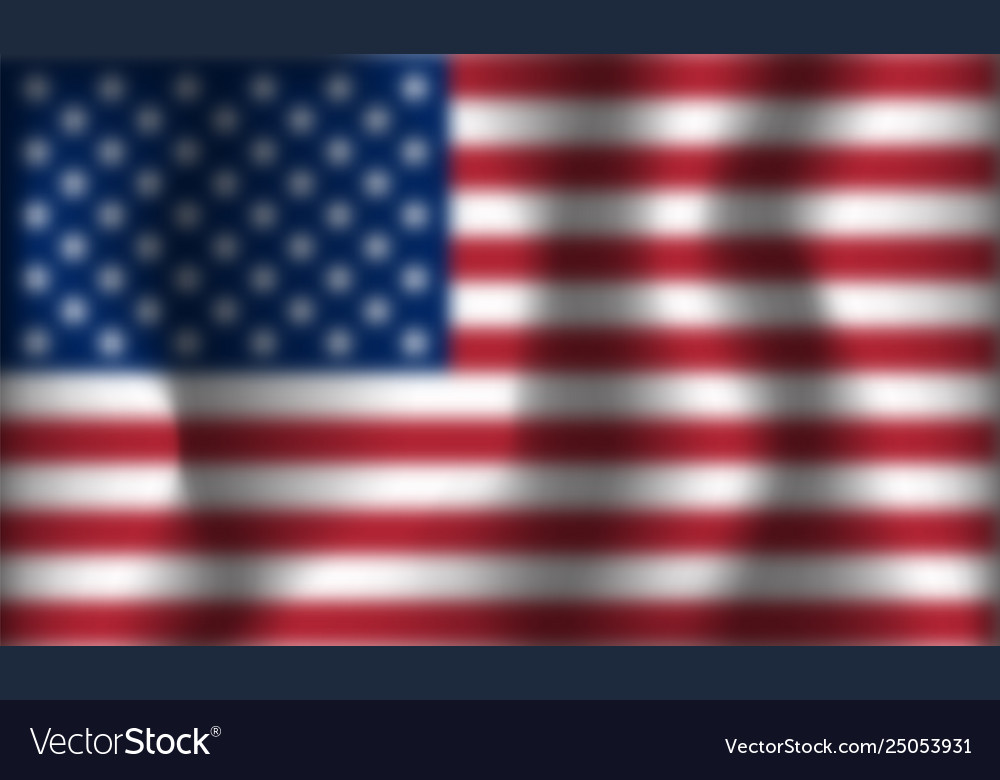 Blurred usa flag Royalty Free Vector Image - VectorStock