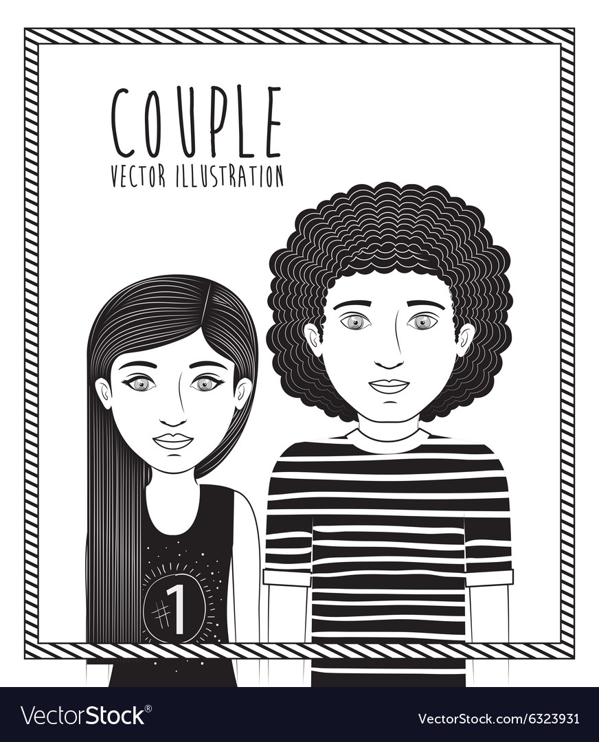 Couple design Royalty Free Vector Image - VectorStock