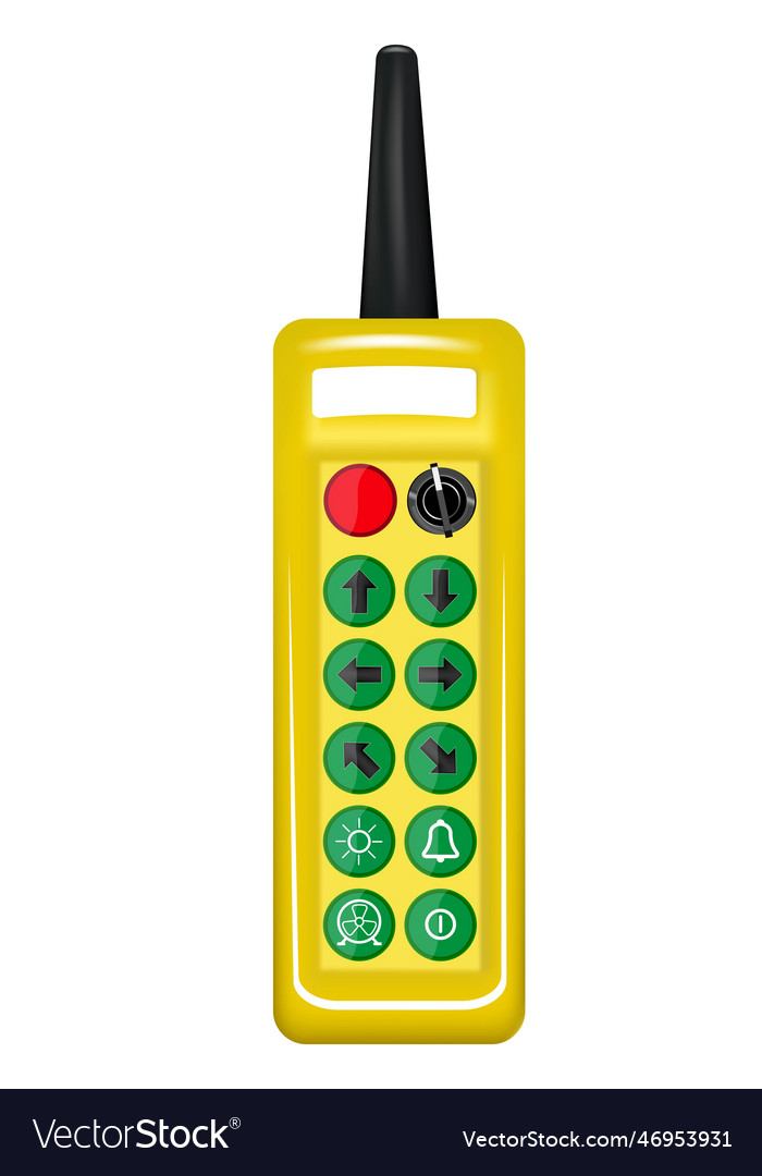 Crane control panel Royalty Free Vector Image - VectorStock