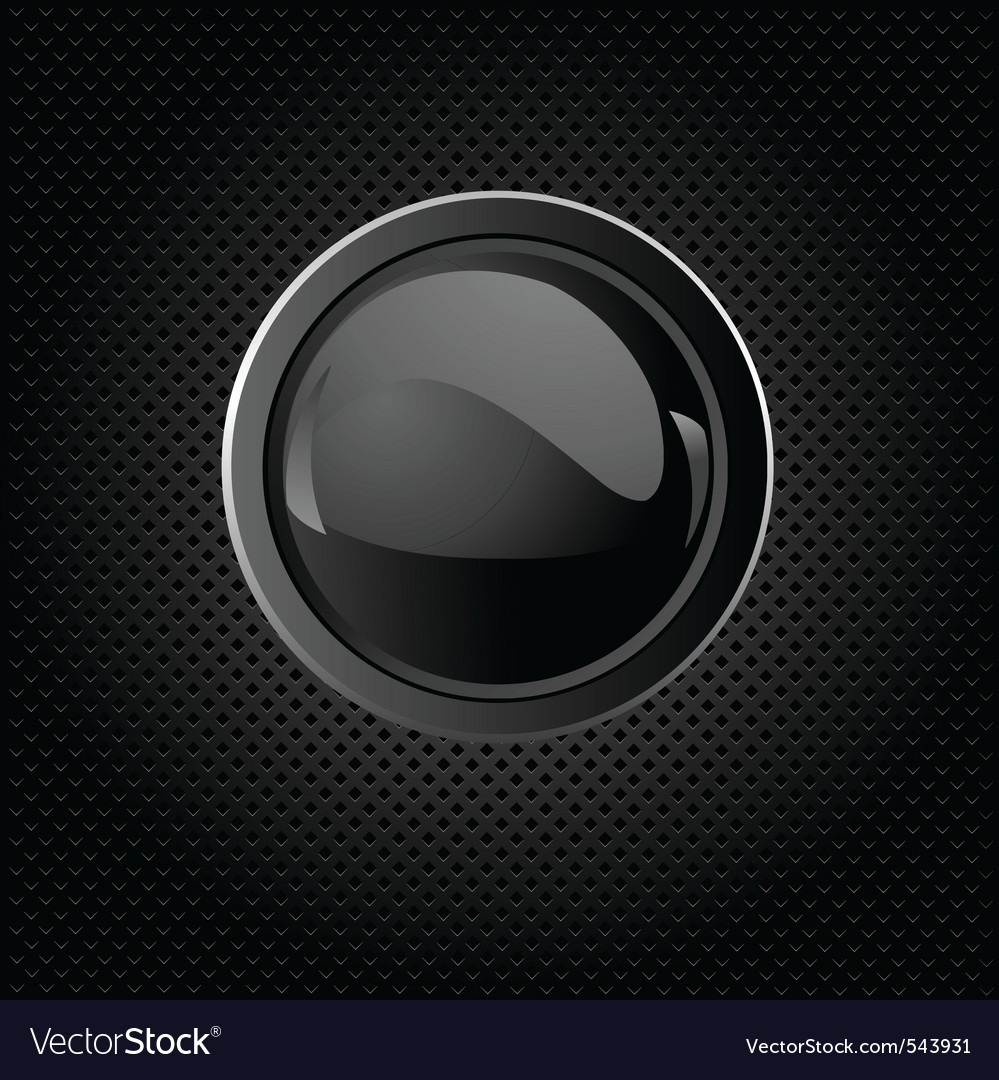 Glossy push button Royalty Free Vector Image - VectorStock